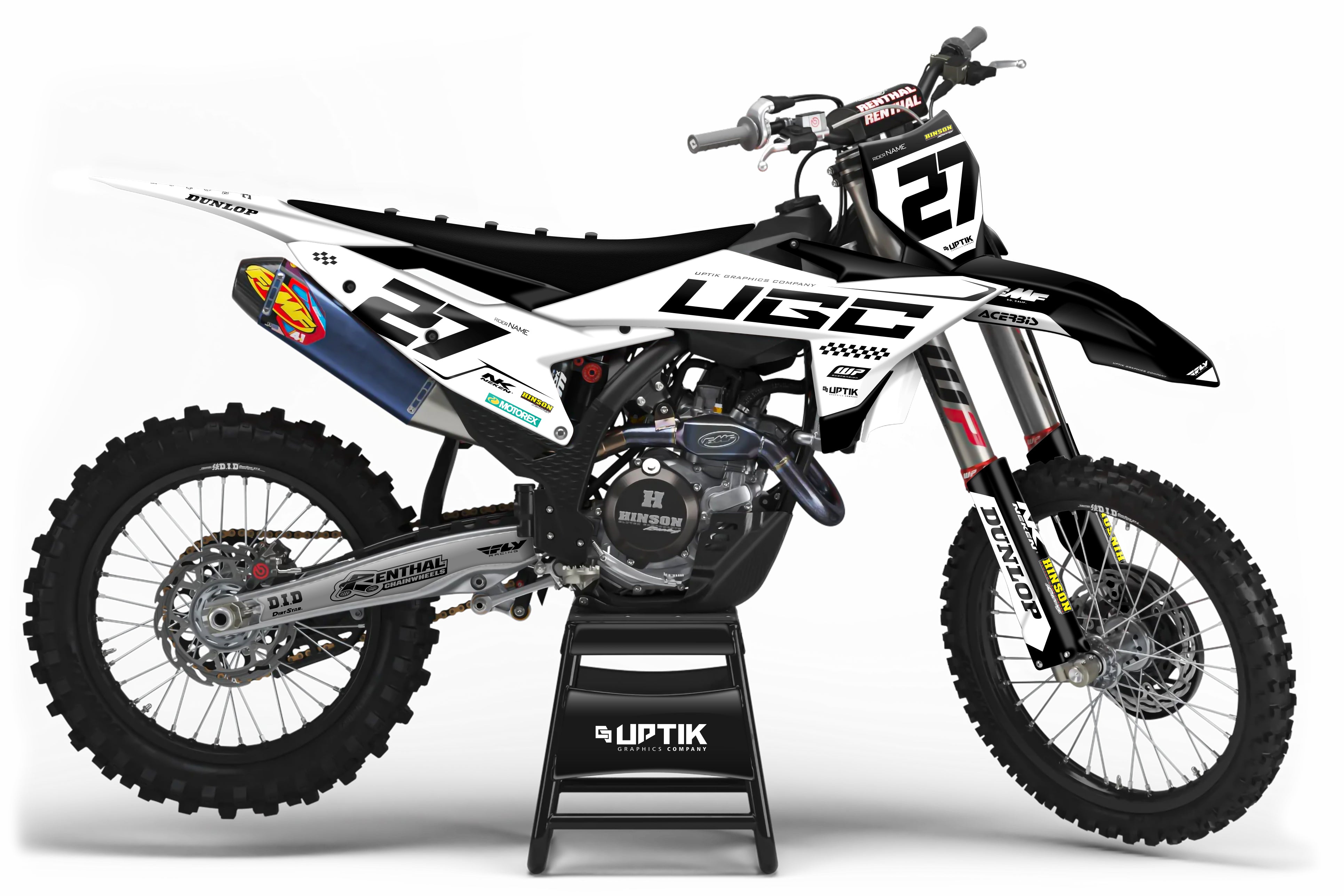 HAVOC - WHITE KTM Graphics Kit – Uptik Graphics Co